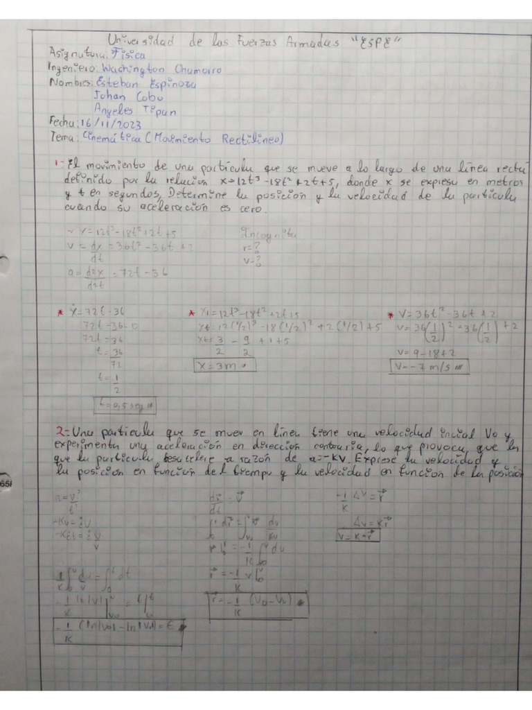 Deber N°1 Física | PDF
