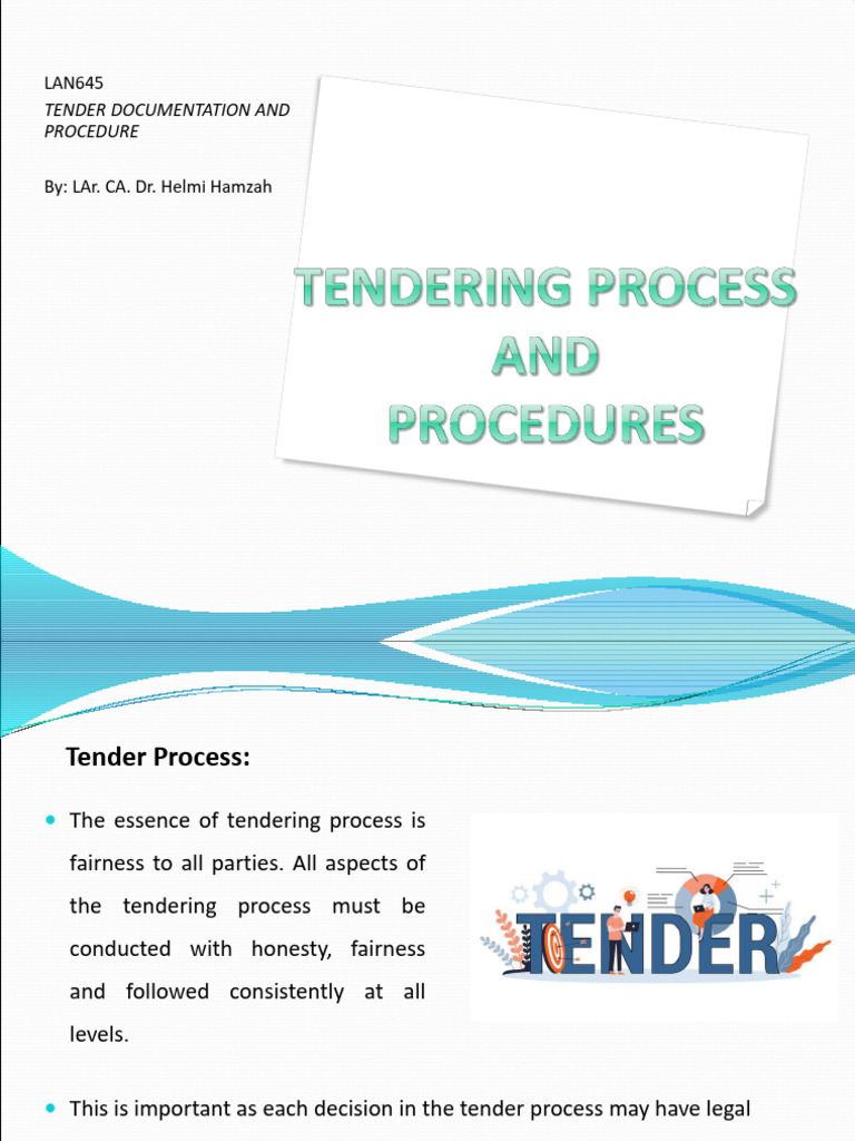 Lecture Tender | PDF | Business