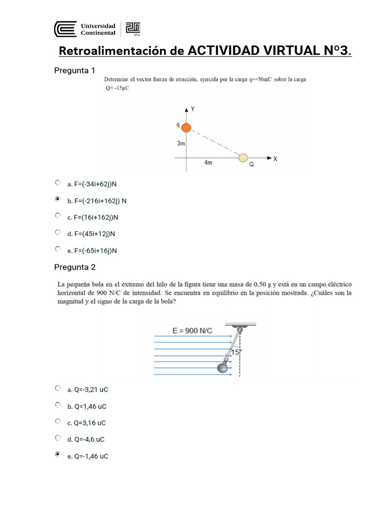 Retroalimentación de Actividad Virtual Nº3 | PDF | Ciencia y matemáticas