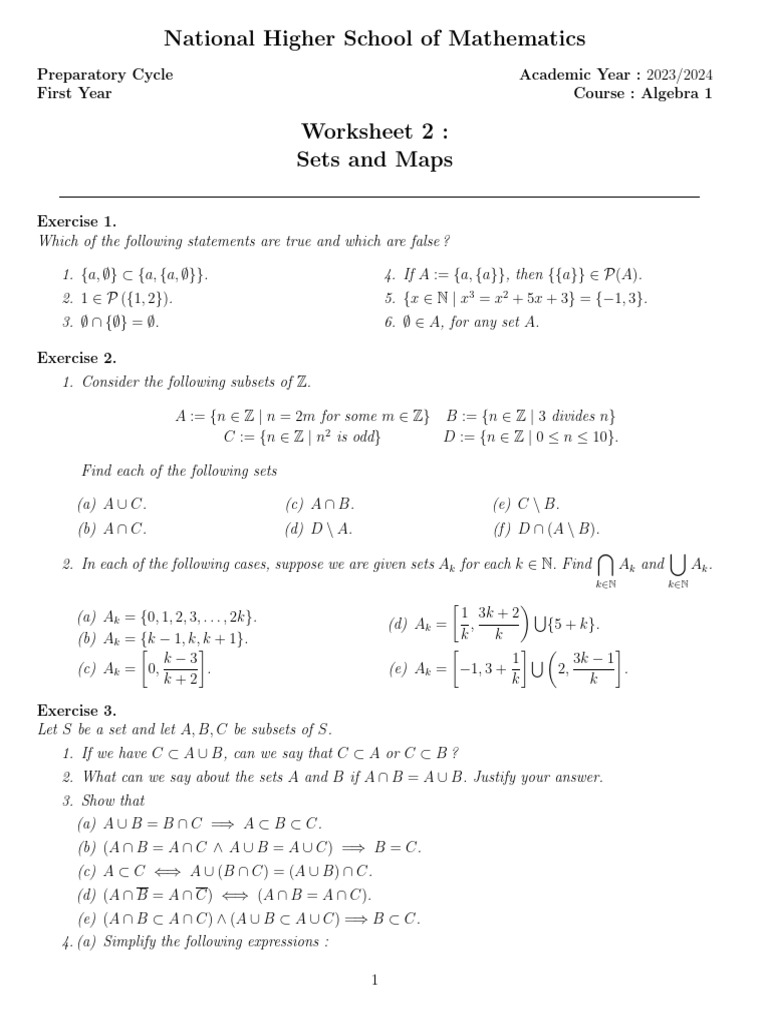 Sets and Maps | PDF | Function (Mathematics) | Mathematical Objects