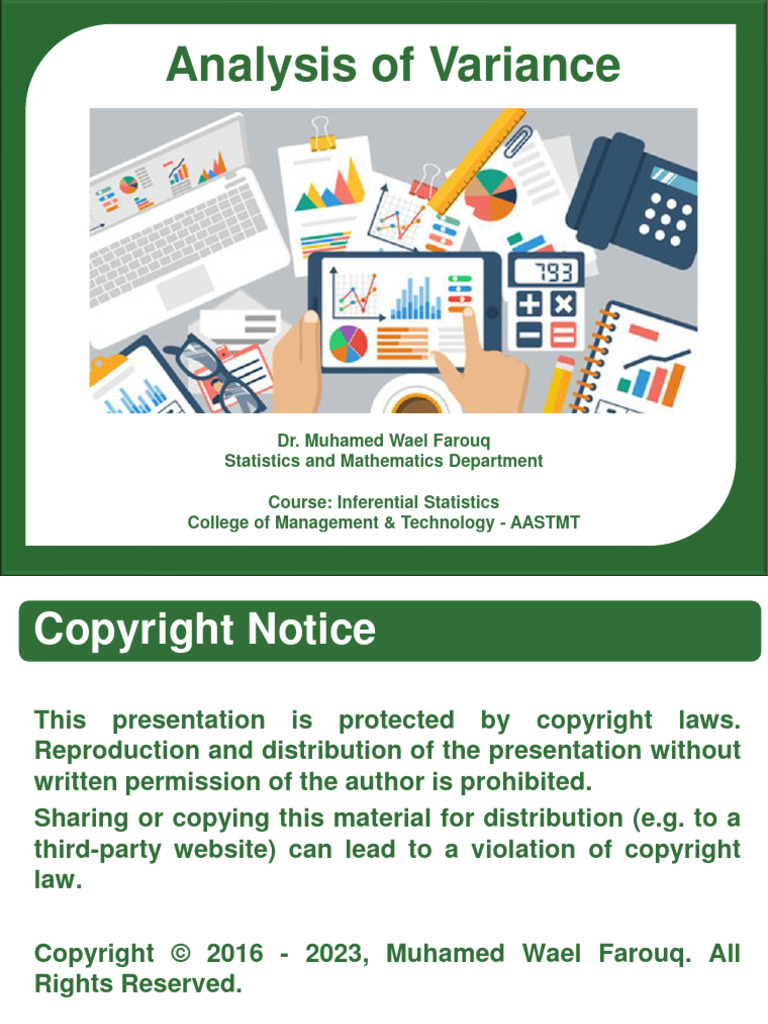 Analysis Of Variance Anova Pdf Analysis Of Variance Statistics