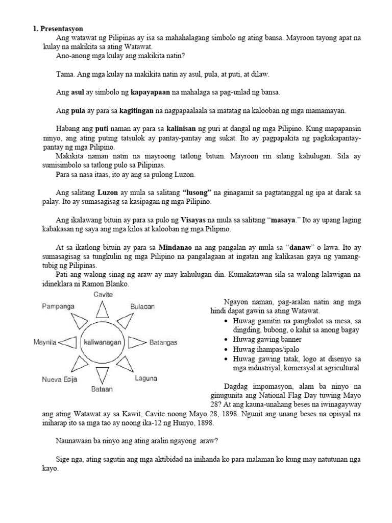 Watawat Script | PDF