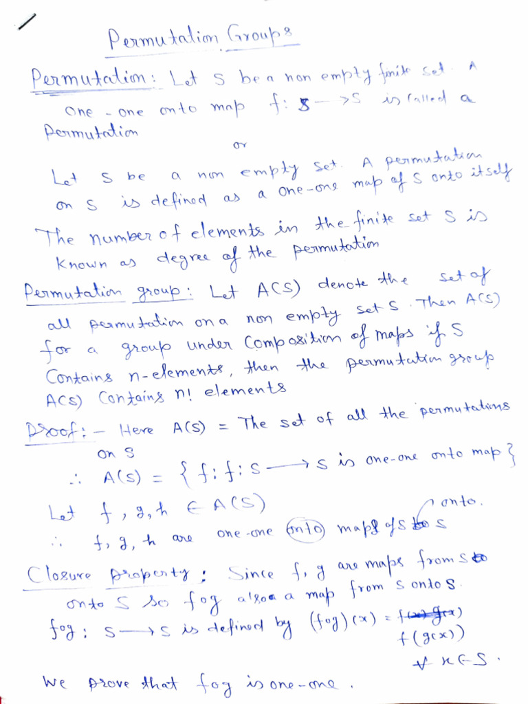 Permutation Group | PDF