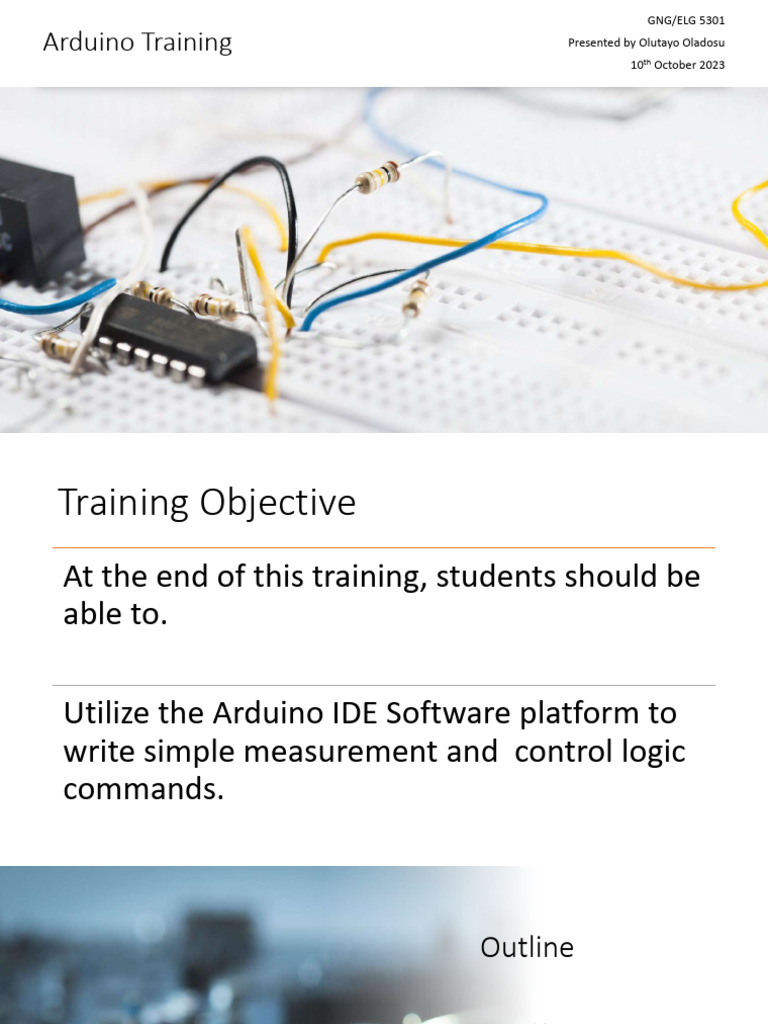 Fall 2023 - Week 5 - Arduino Training | Download Free PDF | Central Processing Unit ...
