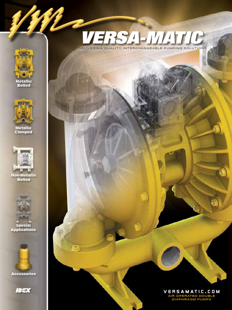 Bơm Màng Versa Matic | PDF | Pump | Mechanical Engineering