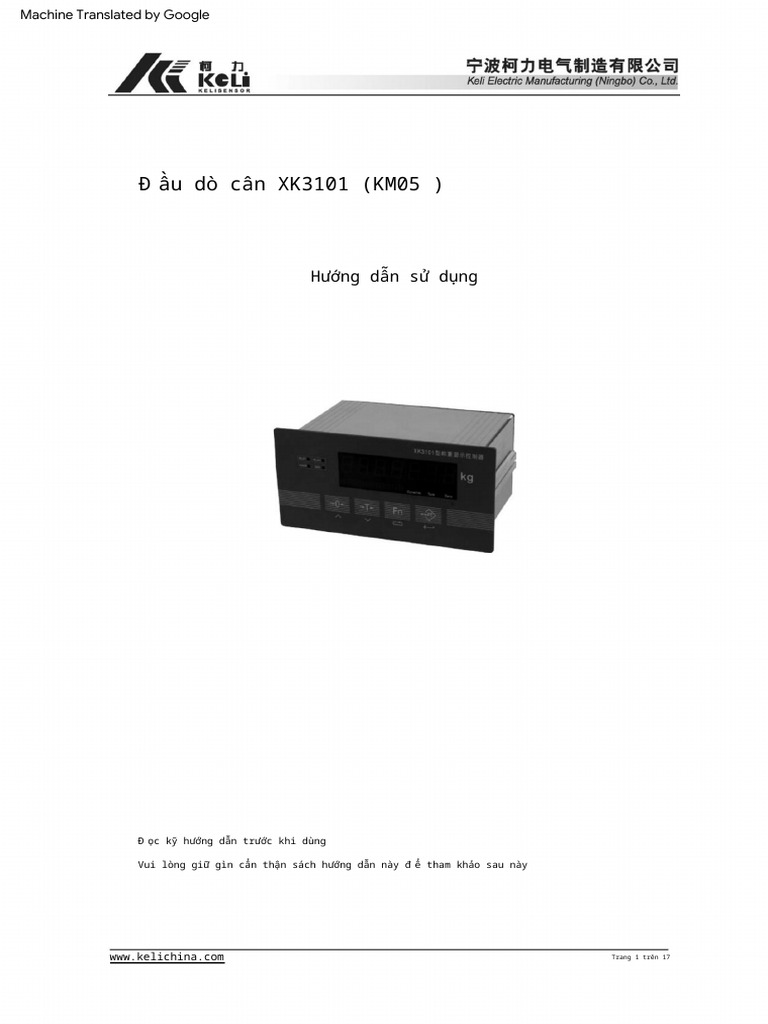 XK3101 (KM05) User Manual | PDF