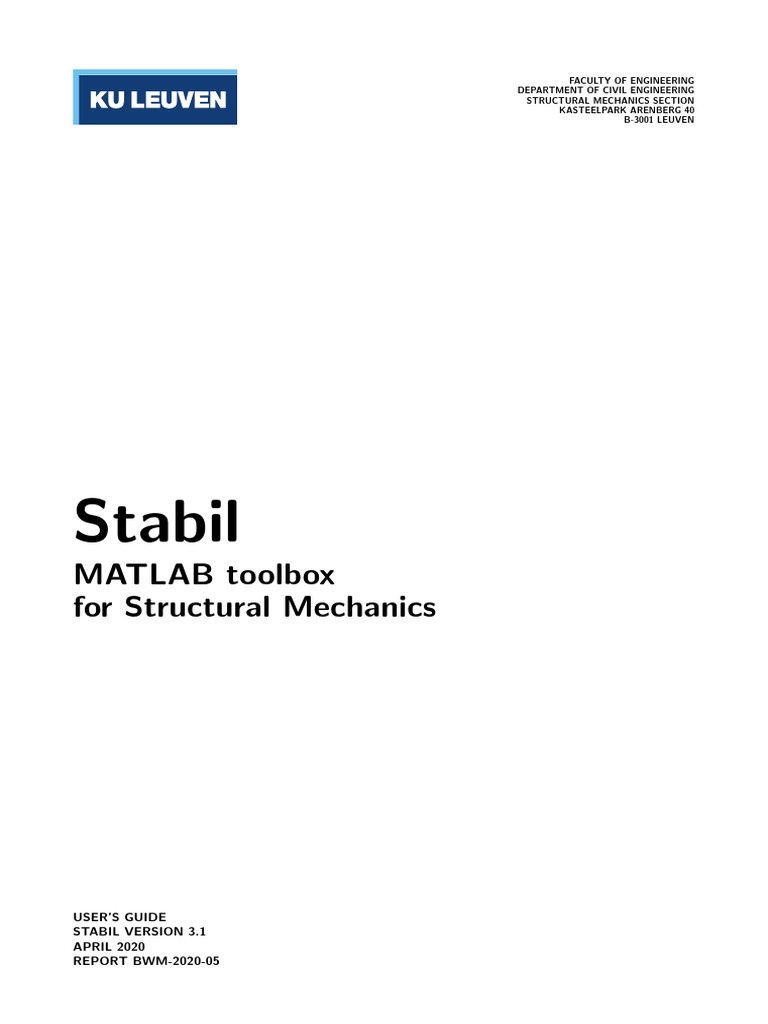 Stabil-3 1 | PDF | Bending | Matrix (Mathematics)