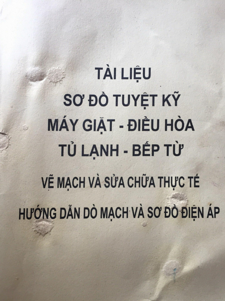 So Do Mach Tu Lanh May Lanh May Giat | PDF
