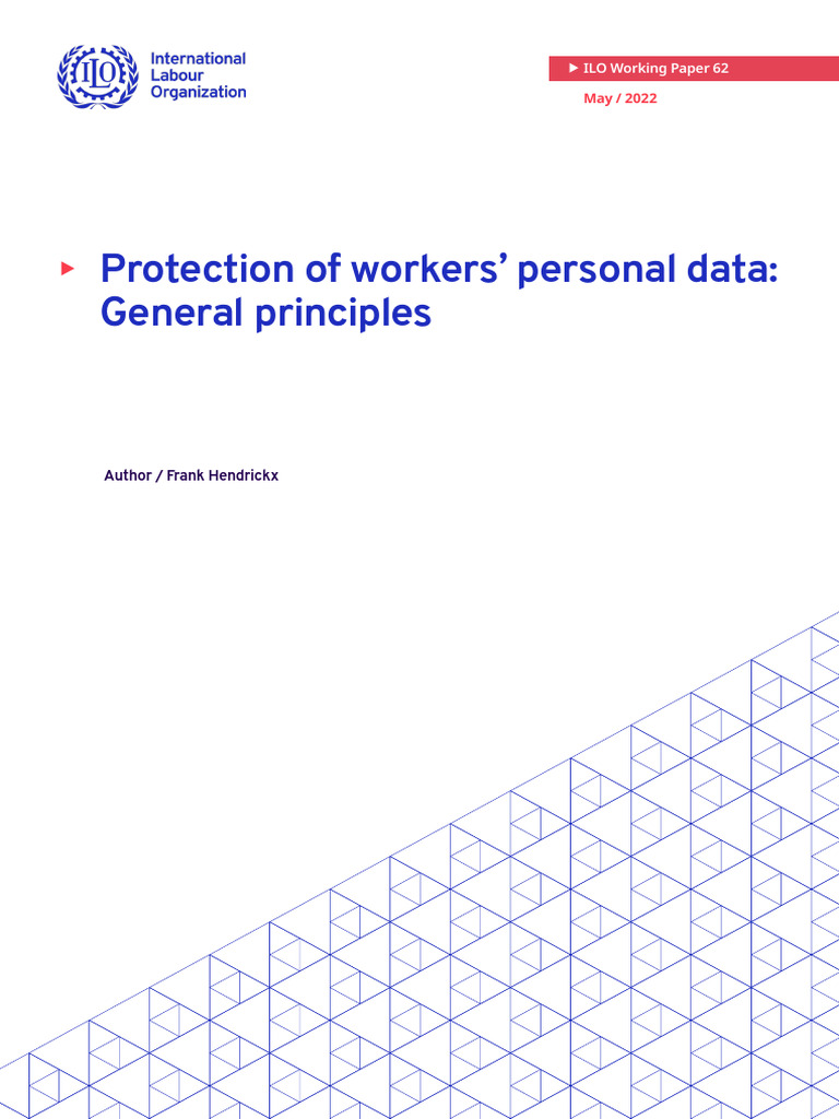 ILO Protection of Workers Personal Data 1699489987 | PDF | Privacy ...