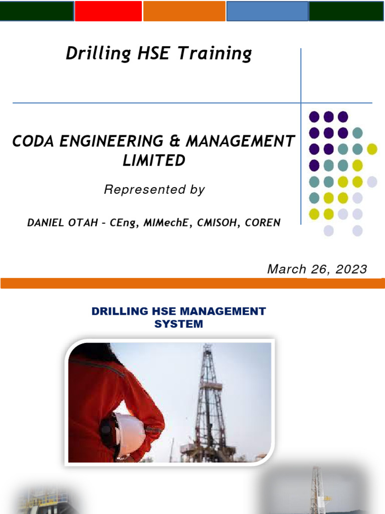HSE Drilling Training - Presentation Slides Deck 190323 - 2 | PDF | Employment | Occupational ...