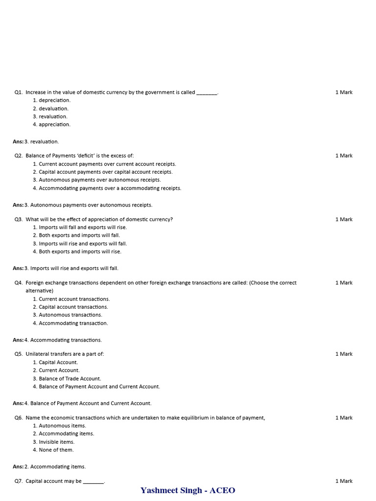 OPEN ECONOMY MACROECONOMICS | PDF | Balance Of Payments | Exchange Rate