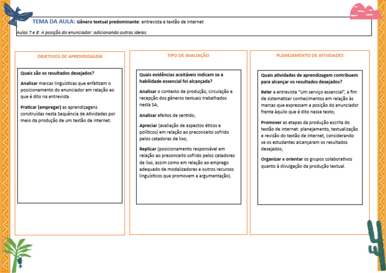Planejamento Reverso - Word | PDF | Aprendizado