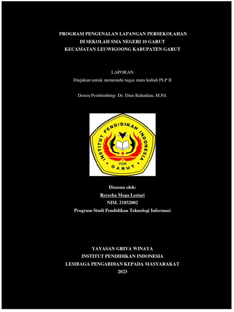 Laporan PLP - Reyscha Mega Lestari - 21832002 - Pti | PDF | Bisnis | Komputer