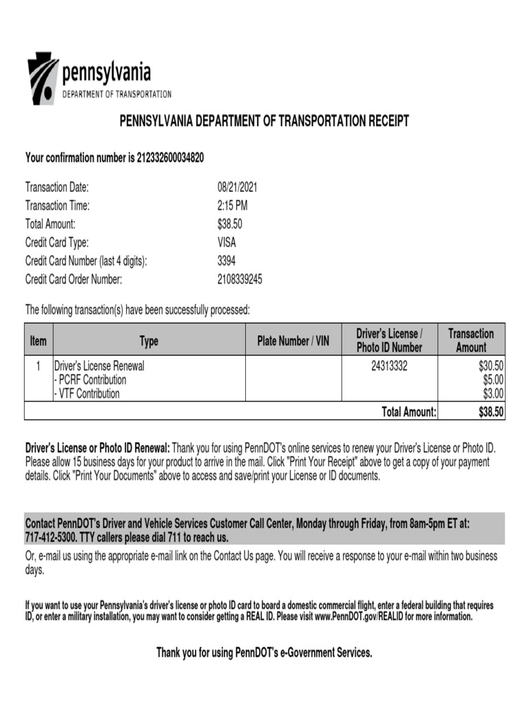 RECEIPT | Download Free PDF | Driver's License | Receipt