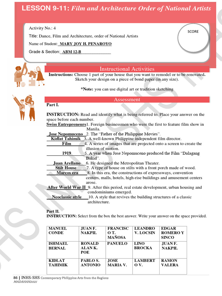 CPAR Penaroyo Abm B Week 7 8 Q3 Activity Sheets | PDF | Philippines