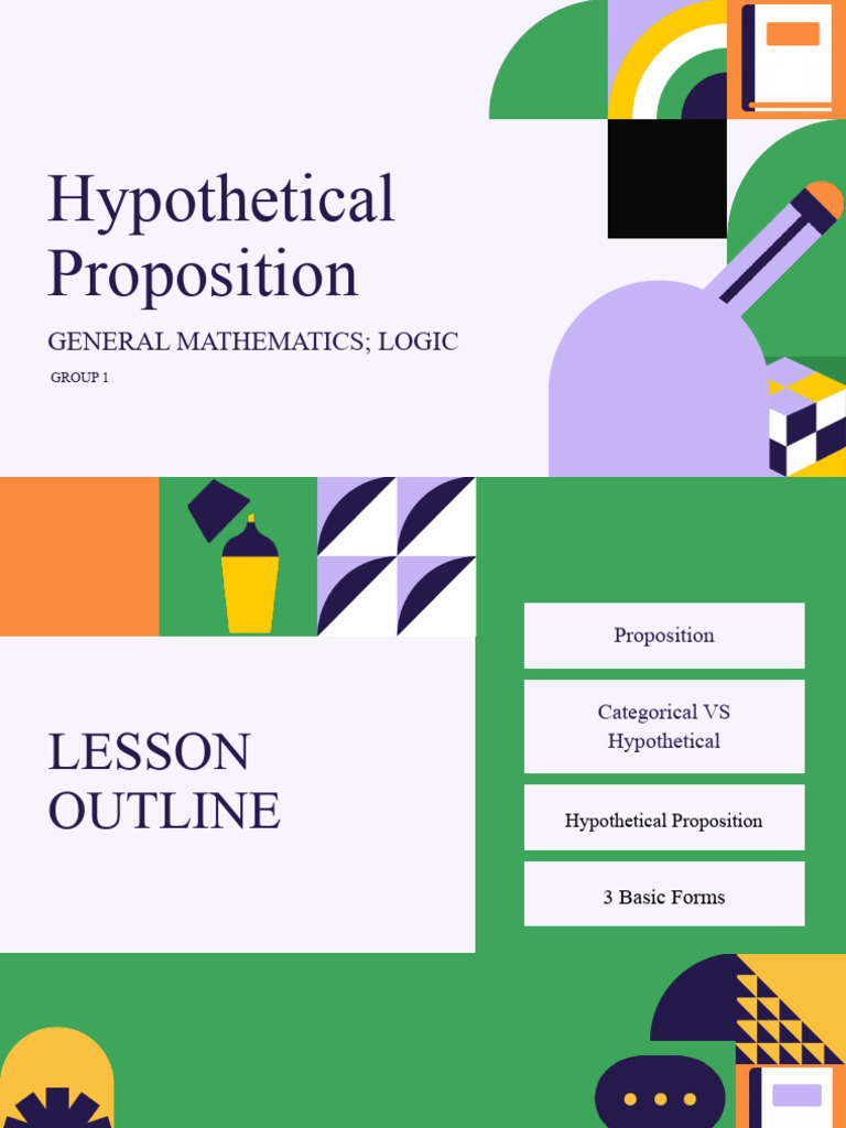 Hypothetical Proposition - Group 1 | PDF | Proposition | Grammar