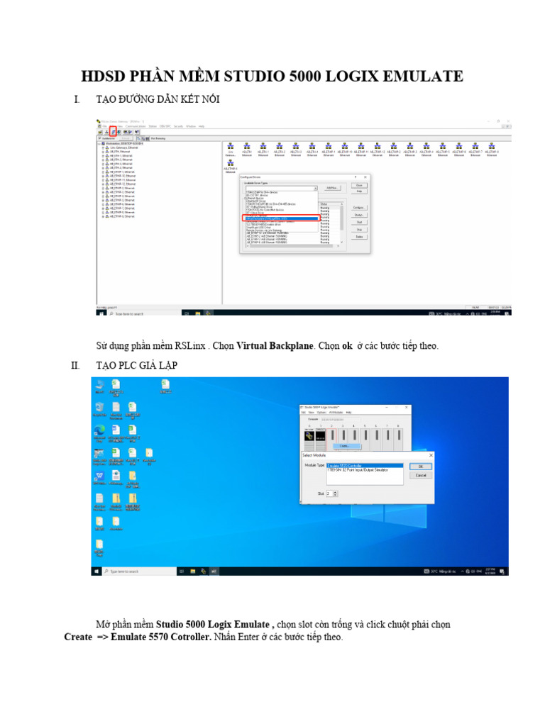 HDSD PHẦN MỀM STUDIO 5000 LOGIX EMULATE | PDF