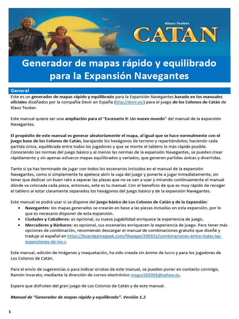 Generador de Mapas para Catan Navegantes | PDF | Historia