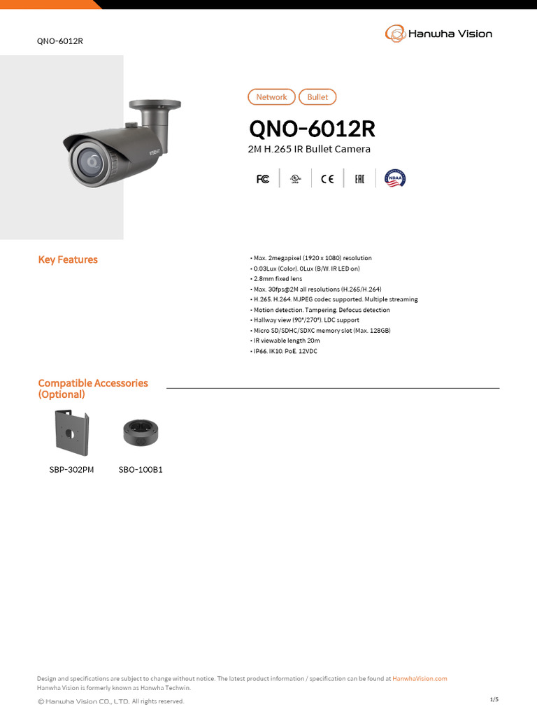 DataSheet QNO-6012R 231219 EN-SEA | PDF | Internet Protocols | Digital ...
