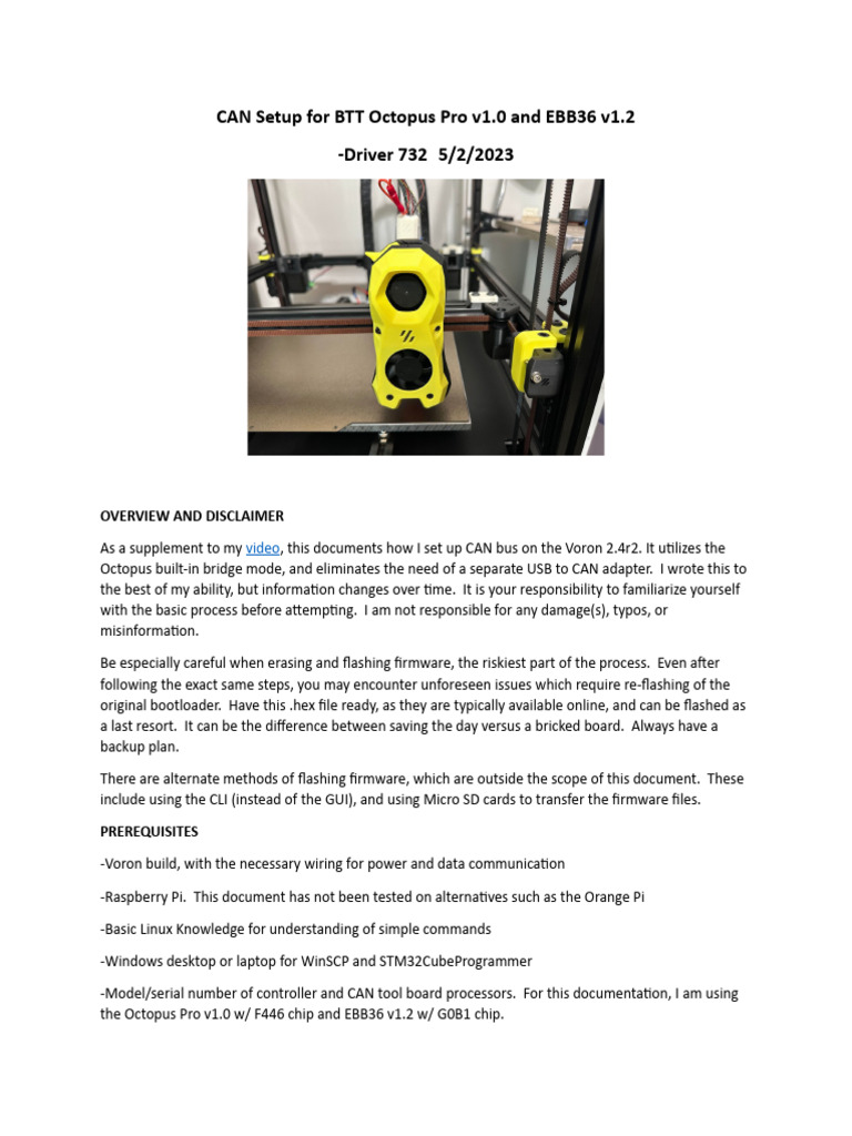 CAN Setup for Voron 2.4r2 Users | PDF | Flash Memory | Login