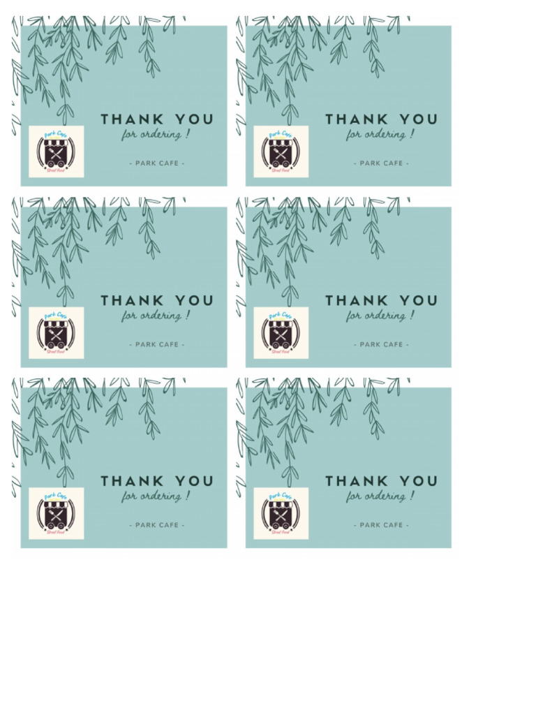 Thank You Card | PDF