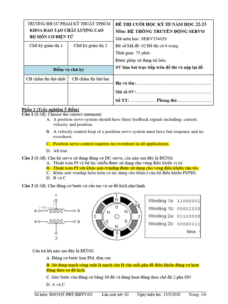Đề thi - HK3 - 2022-2023 - CLC | PDF