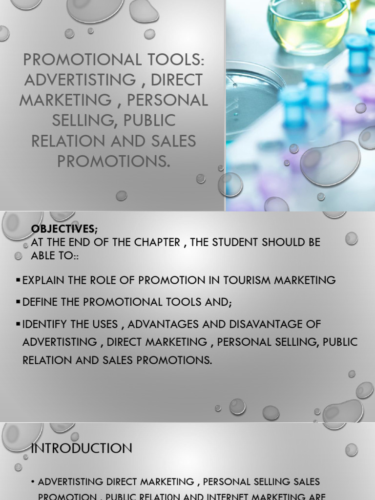 Promotional Tools | PDF | Marketing | Sales