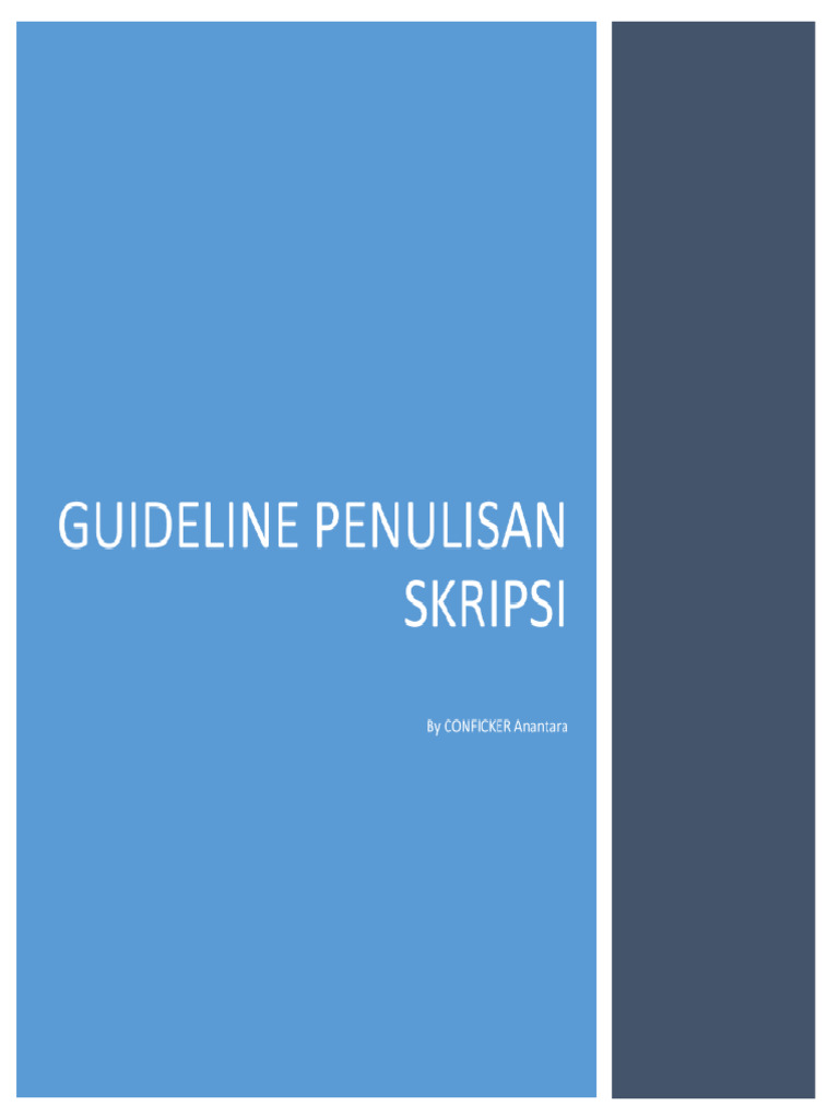 Guideline Skripsi Translated + Penjelasan (Lab, Medrec, Community) | PDF