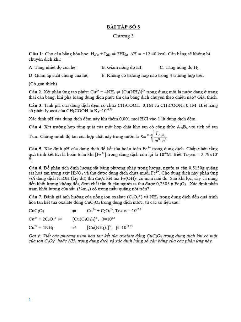 Bài tập số 3-HK2-2022-2023 | PDF