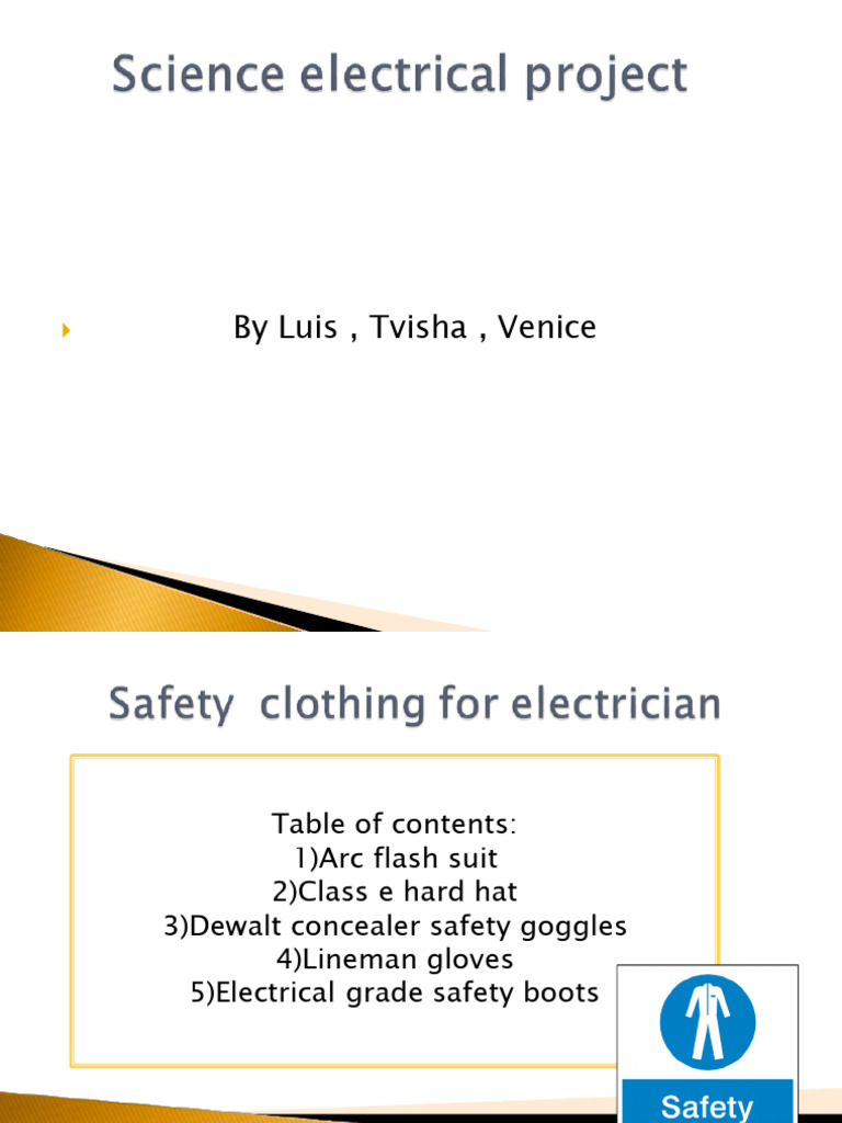Safety Clothing of Electrician | PDF Safety Clothing of Electrician | PDF