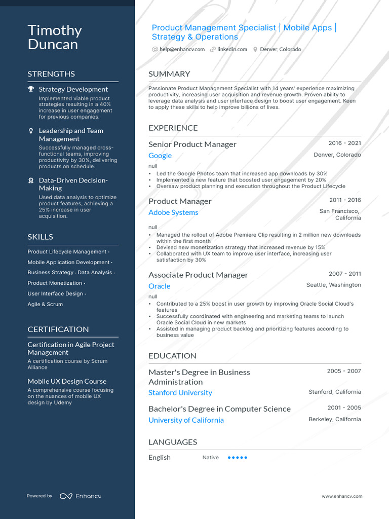 Timothy Duncan Resume | PDF | Scrum (Software Development) | Mobile App