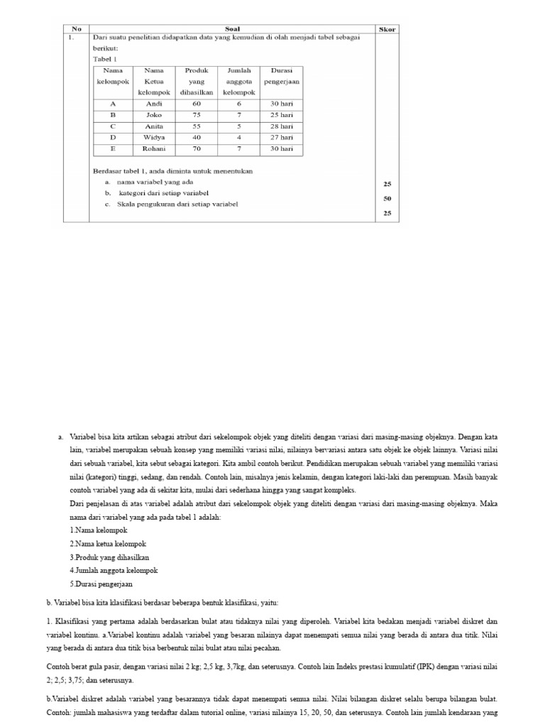 Tugas 1 Skala | PDF | Sains & Matematika