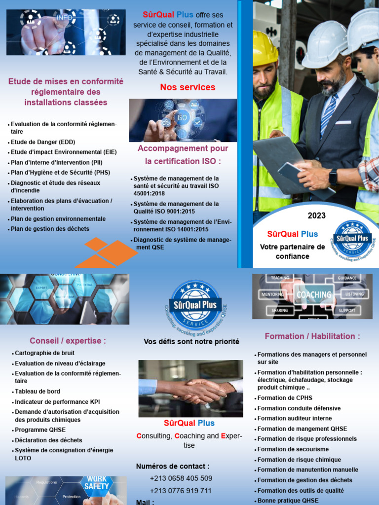 Services QHSE et ISO par SûrQual Plus | PDF | Sécurité | Business