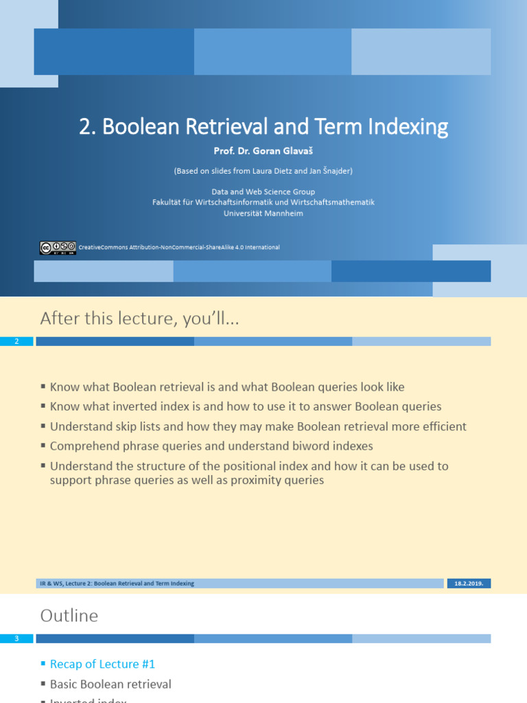 2 Boolean Retrieval Term Indexing | PDF | Search Engine Indexing | Information Retrieval
