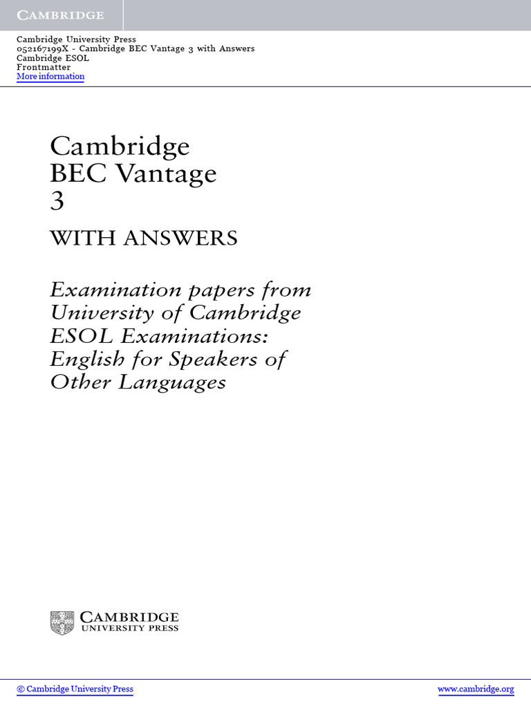Bec 3 | PDF