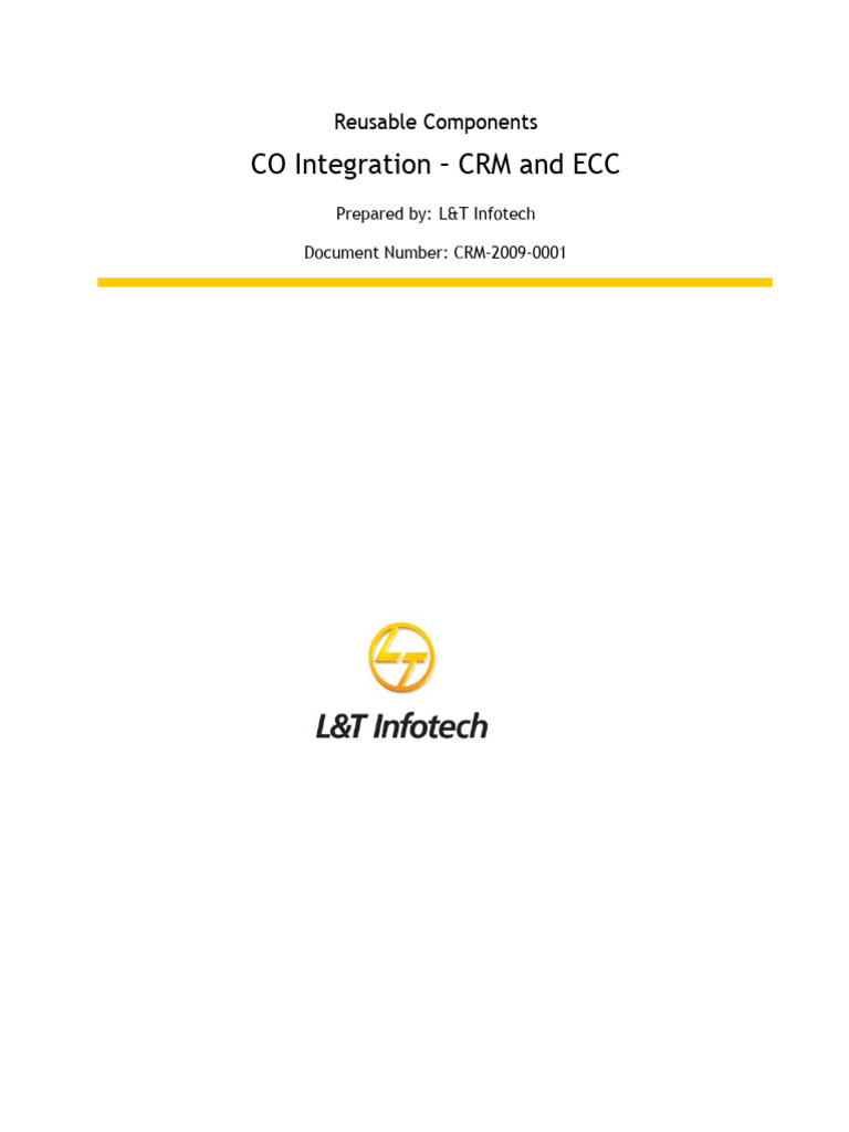 SAP CRM & ECC Integration Guide | PDF | Customer Relationship ...