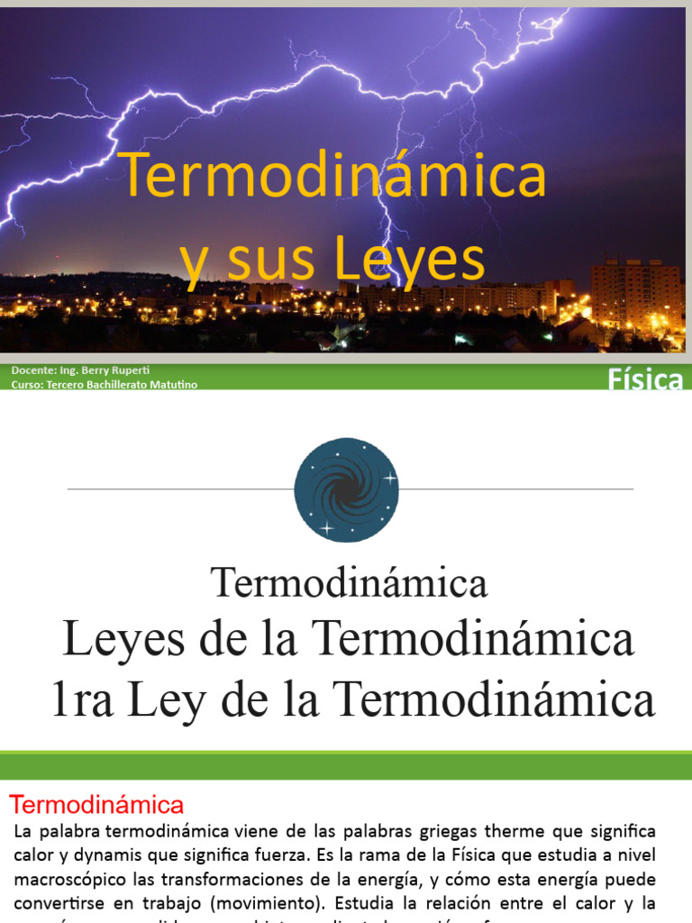 Leyes de La Termodinamica | PDF | Termodinámica | Entropía