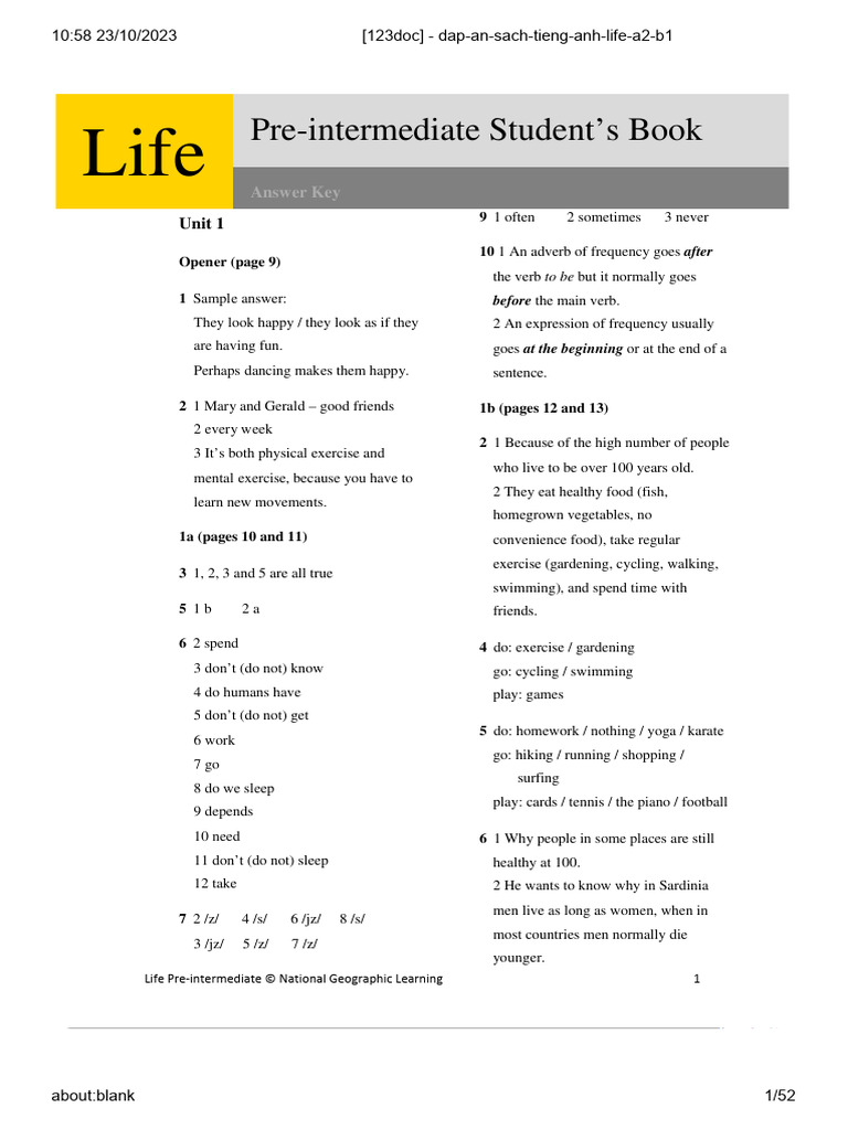 (123doc) - Dap-An-Sach-Tieng-Anh-Life-A2-B1 | PDF
