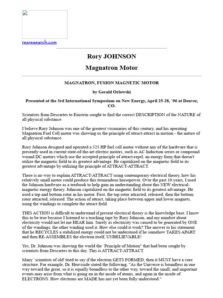 Magnatron Engine | PDF