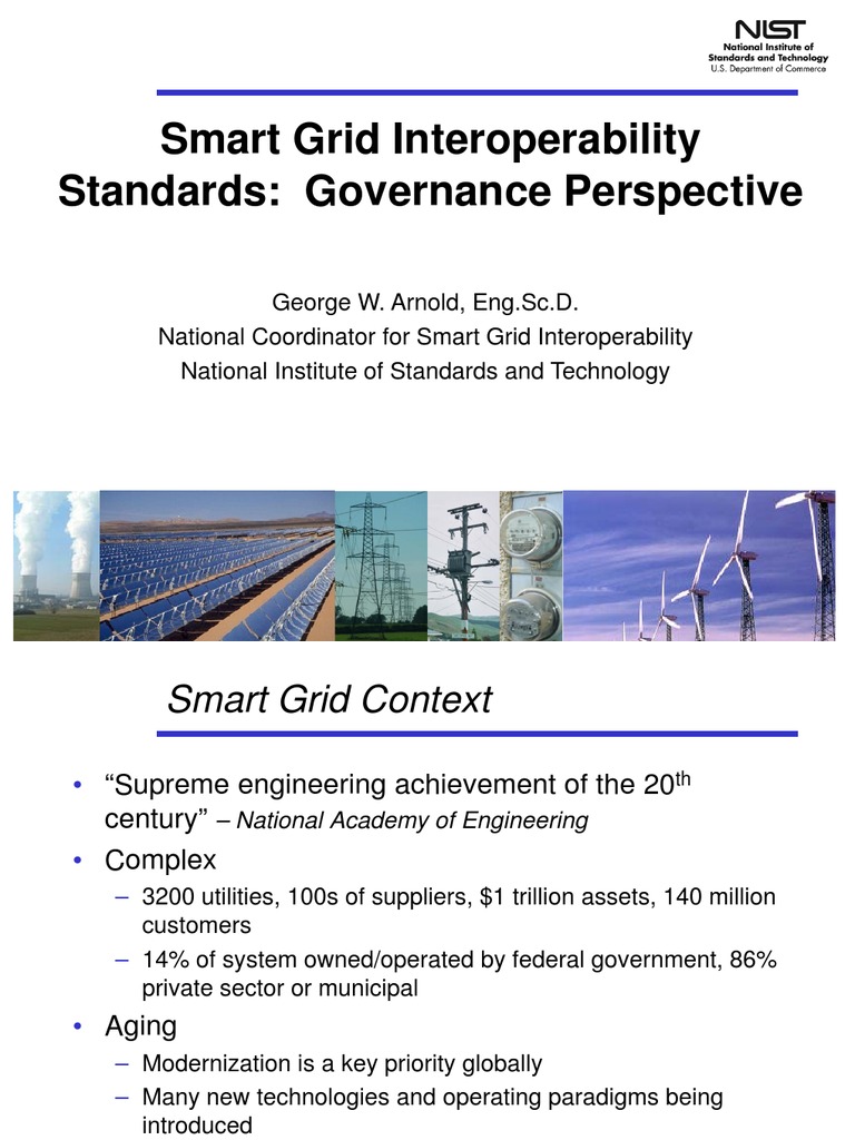 Smart Grid Interoperability Standards: Governance Perspective | PDF ...