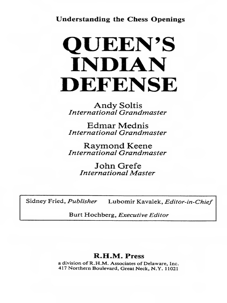 CHESS Grandmaster - Queens Indian Defense - Understanding The Chess ...