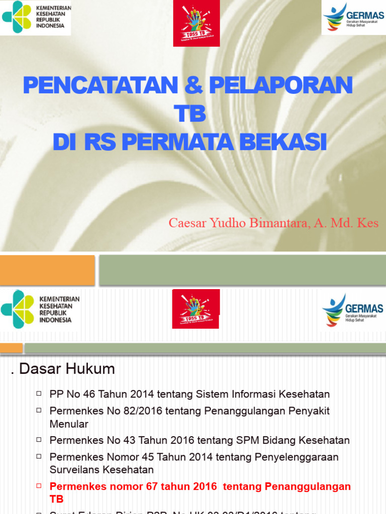Pencatatan&Pelaporan TB Caesar | PDF