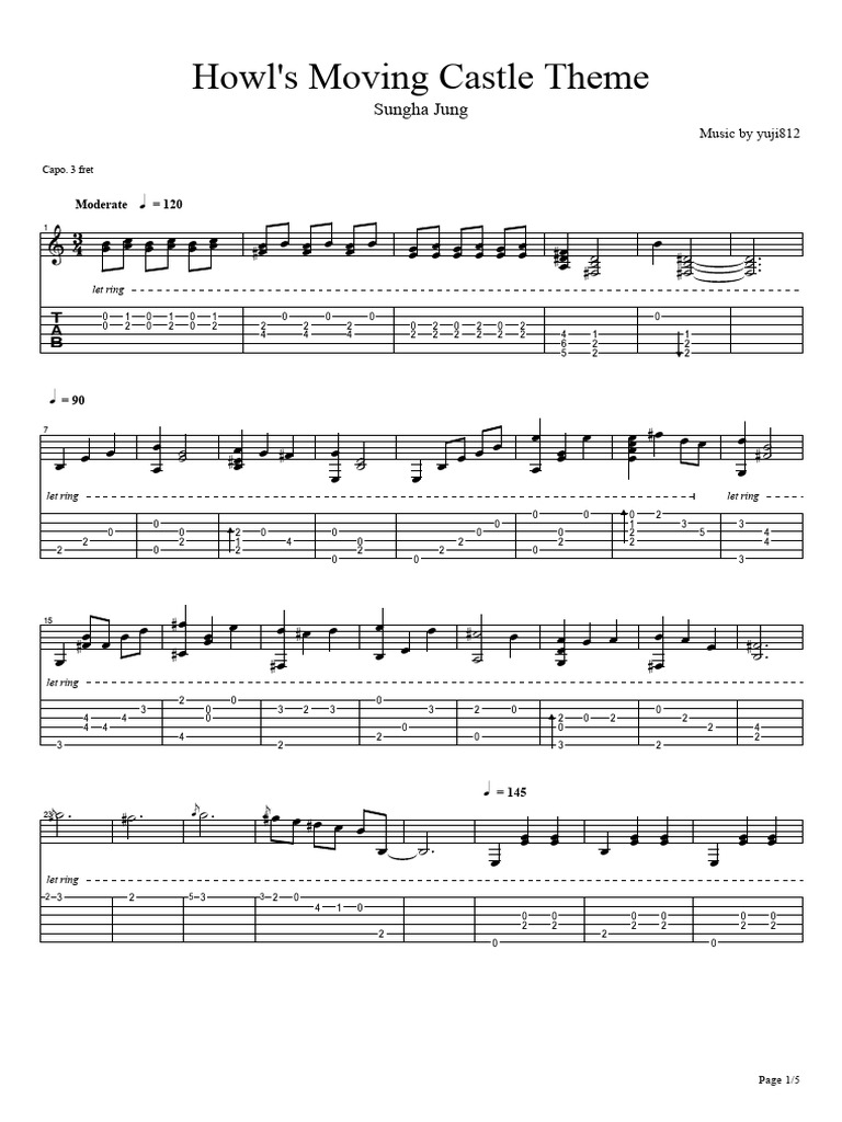 Howl's Moving Castle Theme | PDF