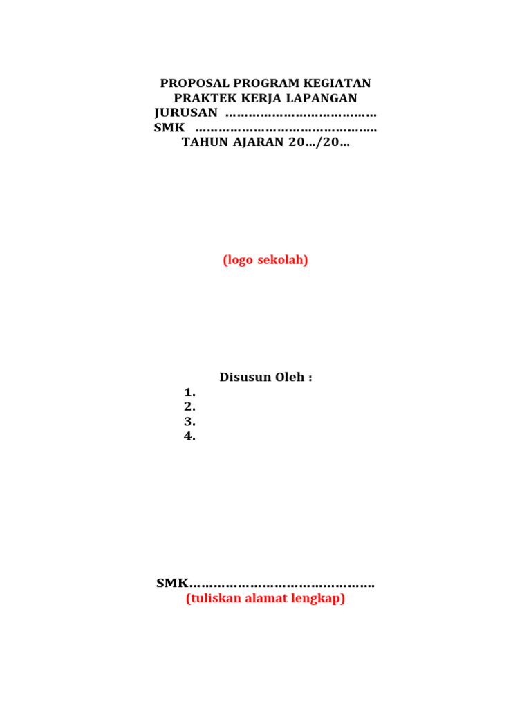 Contoh-Proposal-PKL | PDF