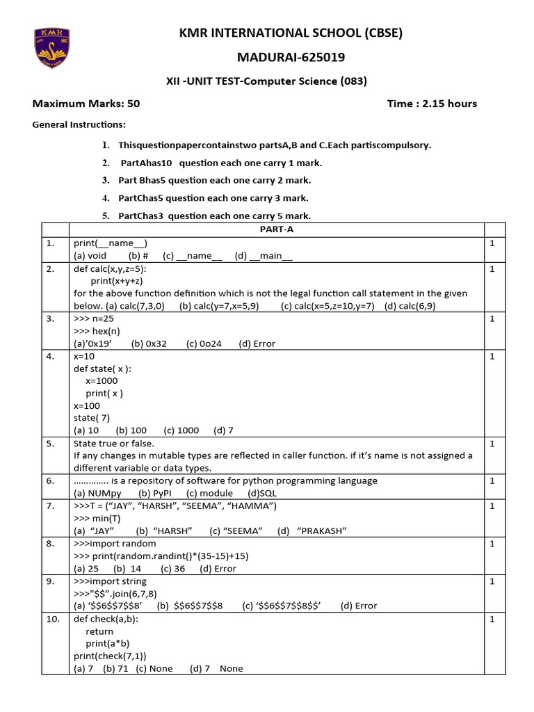 12 Xii Cs Pdf Parameter Computer Programming Computer Programming 