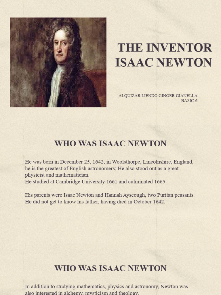 Issac Newton | PDF | History | Young Adult