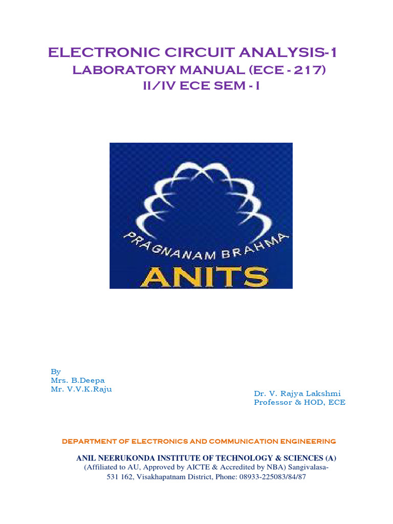 ECA 1 Manual Final | PDF | Technology & Engineering