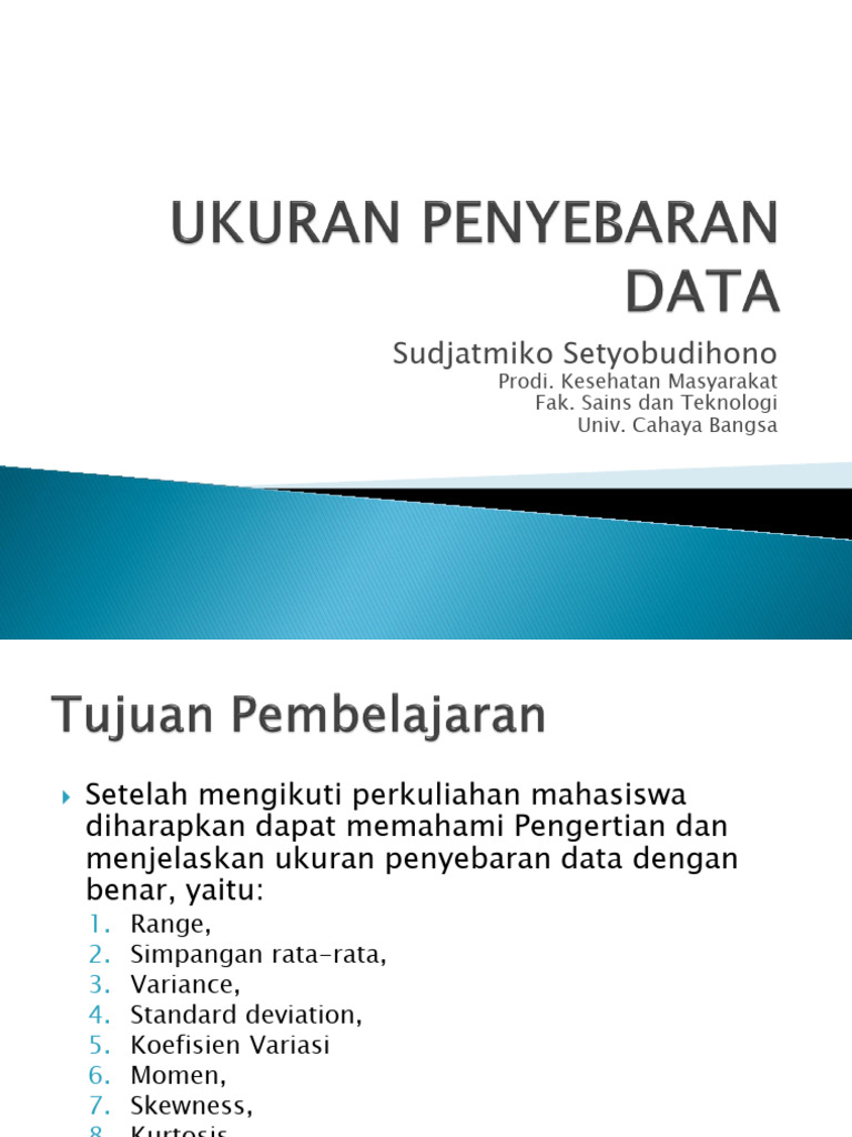 5-Ukuran Penyebaran Data | PDF