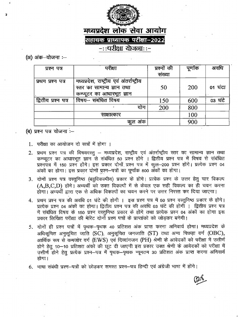 MPPSC Commerce Syllabus | PDF