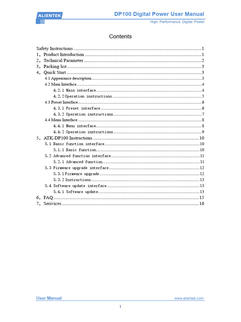 DP100 Digital Power Supply User Manual 2 | PDF | Technology & Engineering